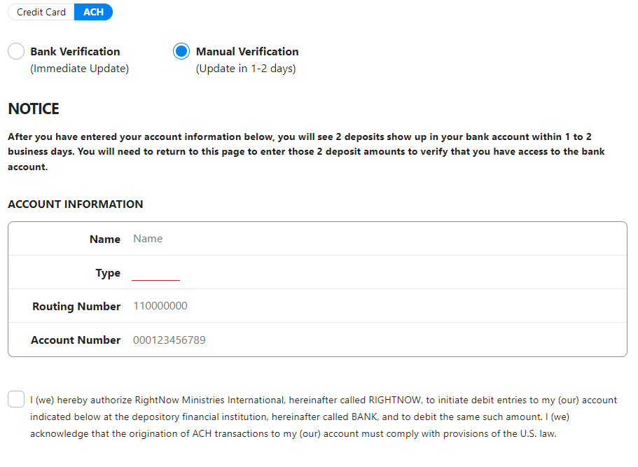 How do I add/update ACH information?