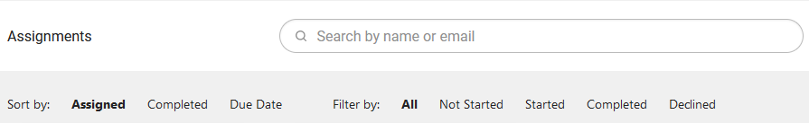 How do I view assignments for Interactive Content?