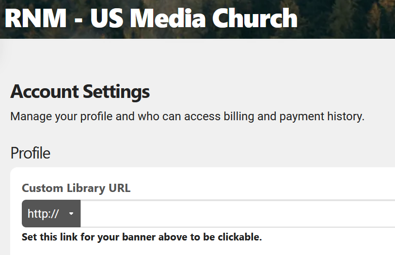 How do I access my organization’s Account Settings?