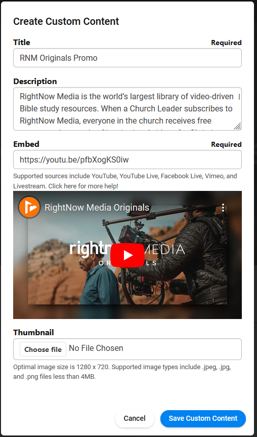 How do I create Custom Content?