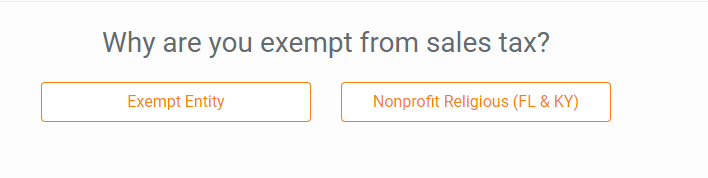 How can I see my organization’s Tax Exemption status?