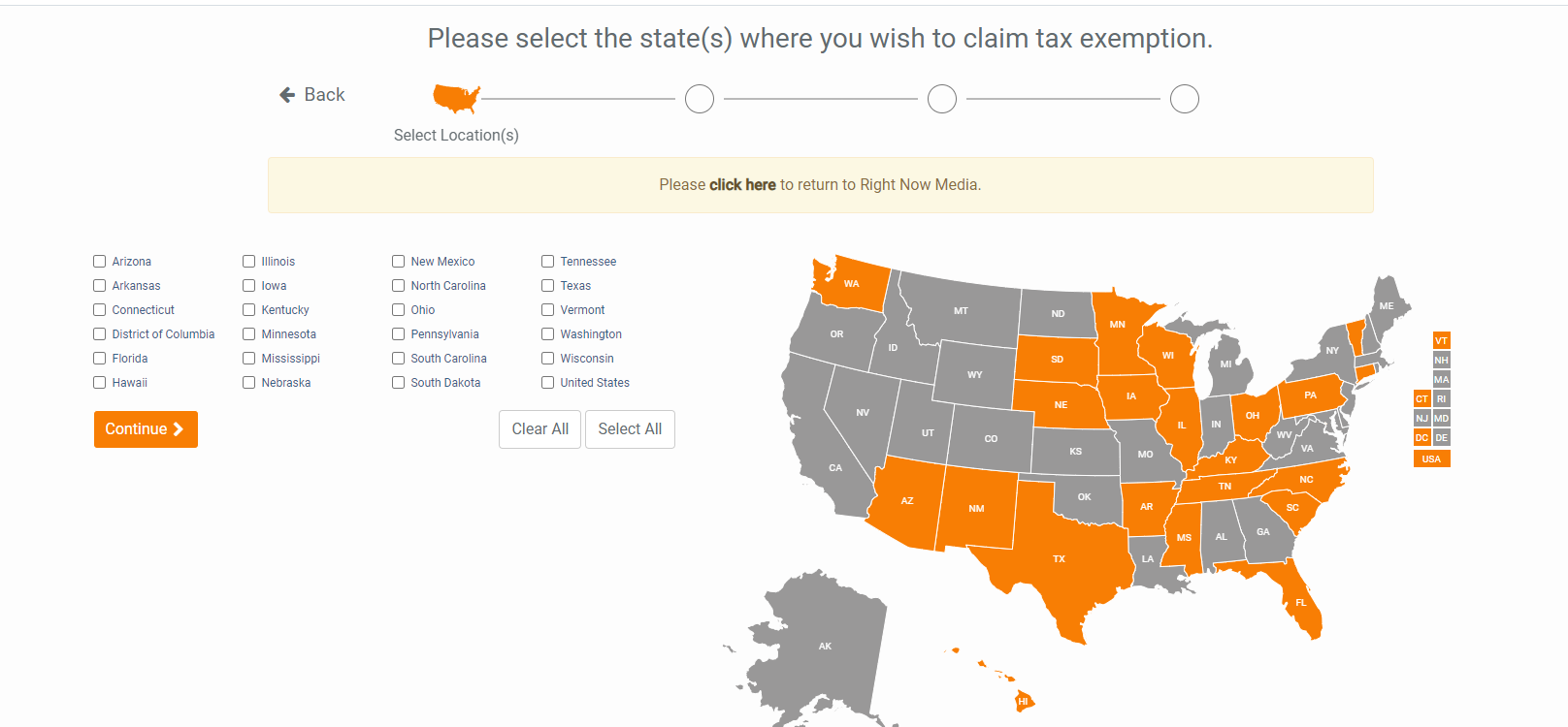 How can I see my organization’s Tax Exemption status?