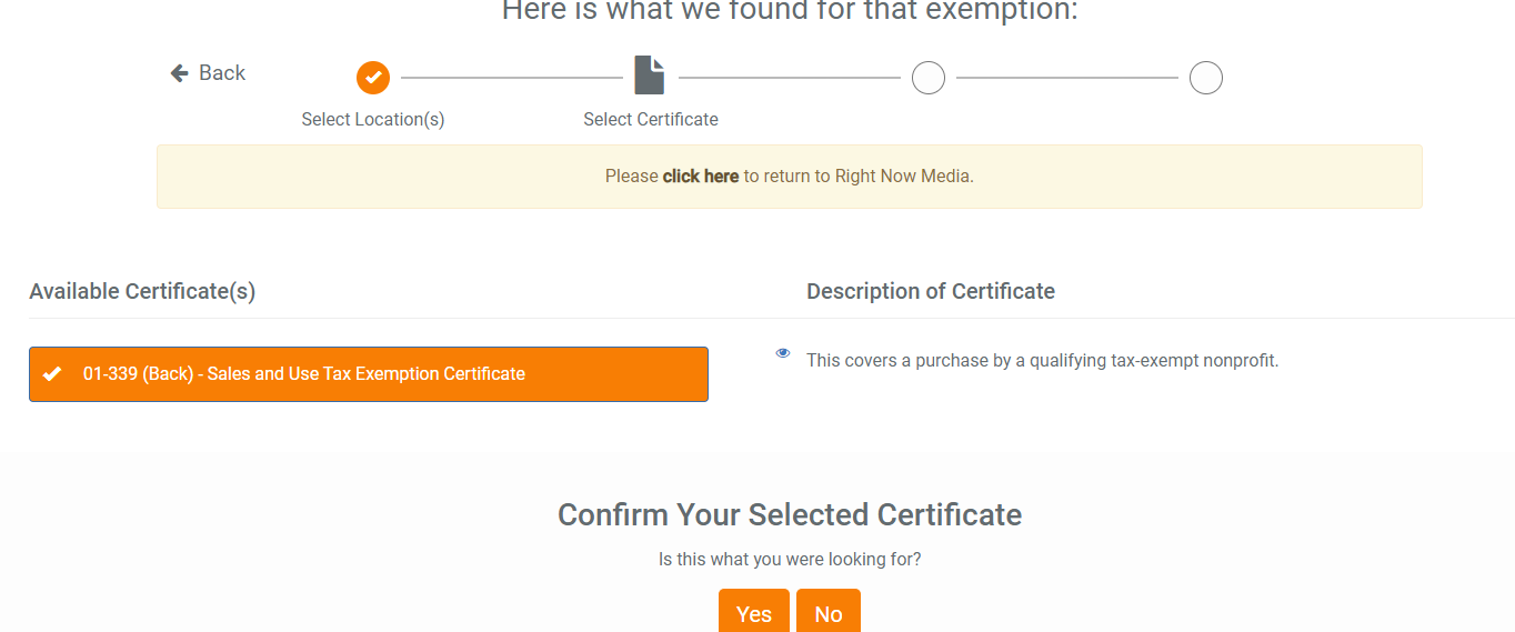 How can I see my organization’s Tax Exemption status?