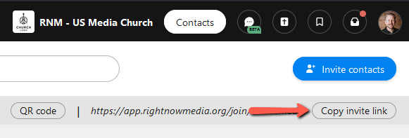 How do I send a Custom Invite Link to the members of my organization?