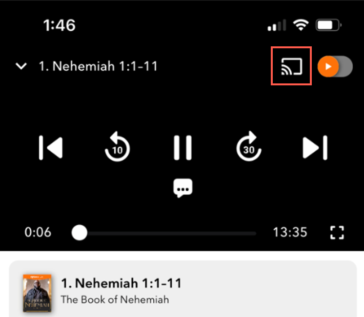 How do I use the screencasting feature within the RightNow Media app?