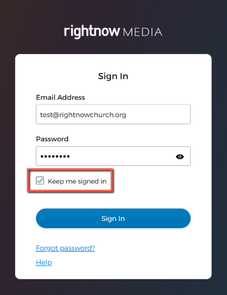 How do I sign in to RightNow Media?