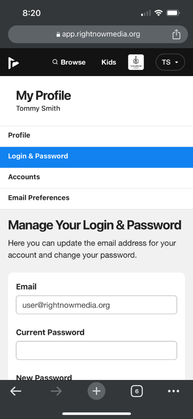 How do I change my password?