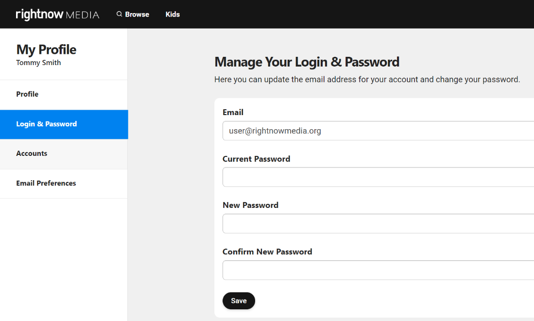 How do I change my password?